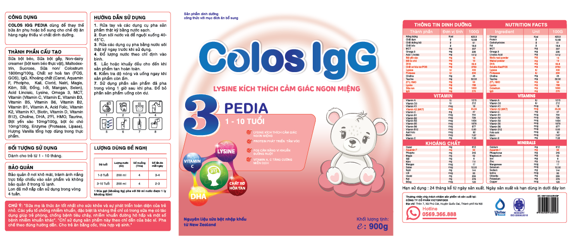 COLOS IGG PEDIA - Canary Việt Nam